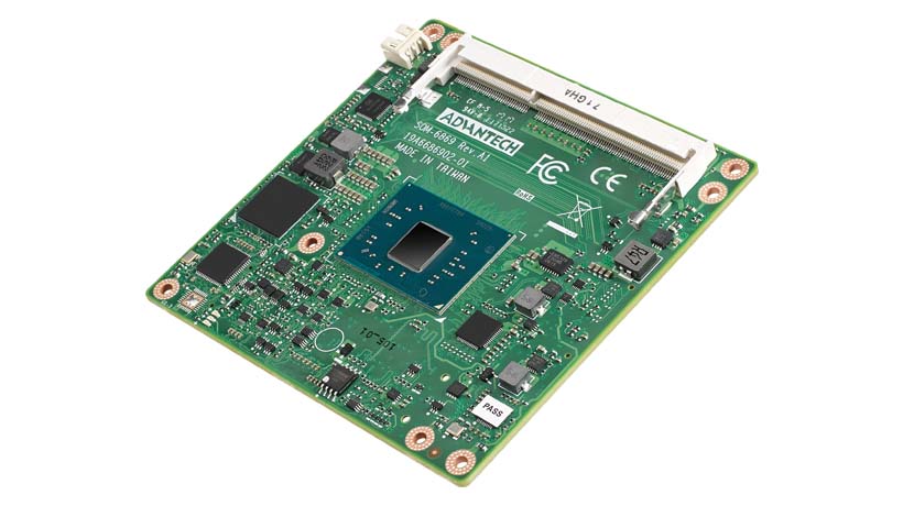 SOM-6869 - Intel® Pentium® N4200, Celeron®N3350, 和Atom® E3900系列COMExpress Compact模块Type 6 - 研华